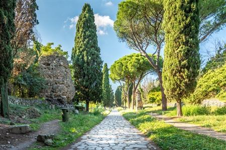 Via Appia Antica in Rome: Loop in de voetsporen van de Romeinen